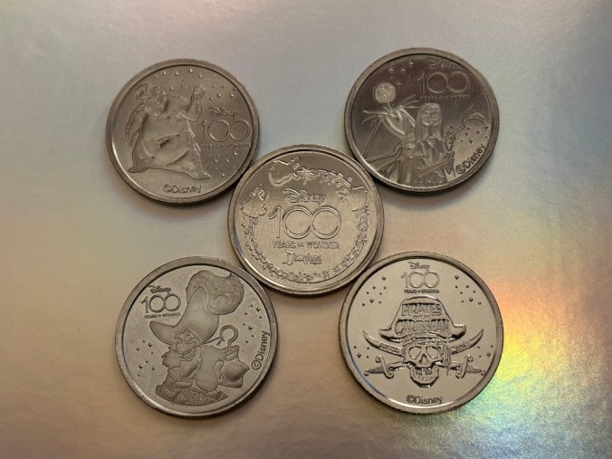 NEW Disneyland California – 100th Anniversary Souvenir Medallions ...